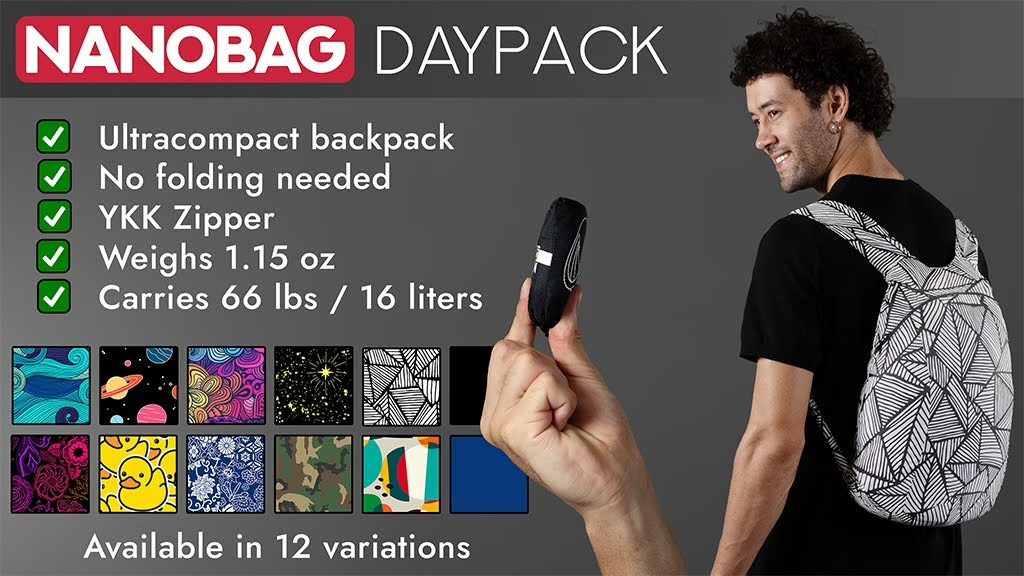 Nanobag Daypack – The Backpack That Fits in Your Pocket | ProductHype